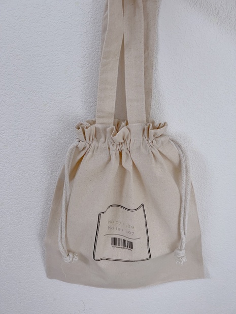 石かり巾着トート Malily Booth