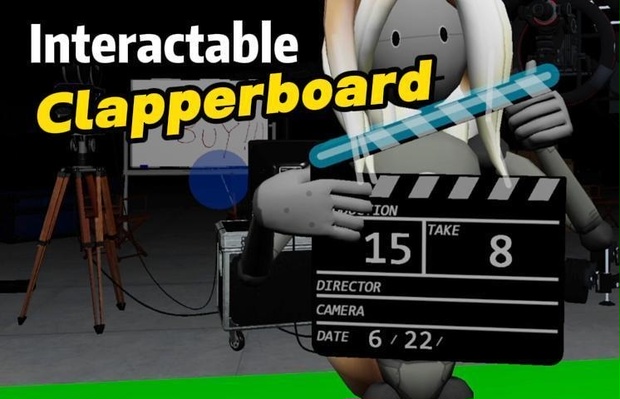 [VRChat] interactable Clapperboard - DrZhou's Gadgets - BOOTH
