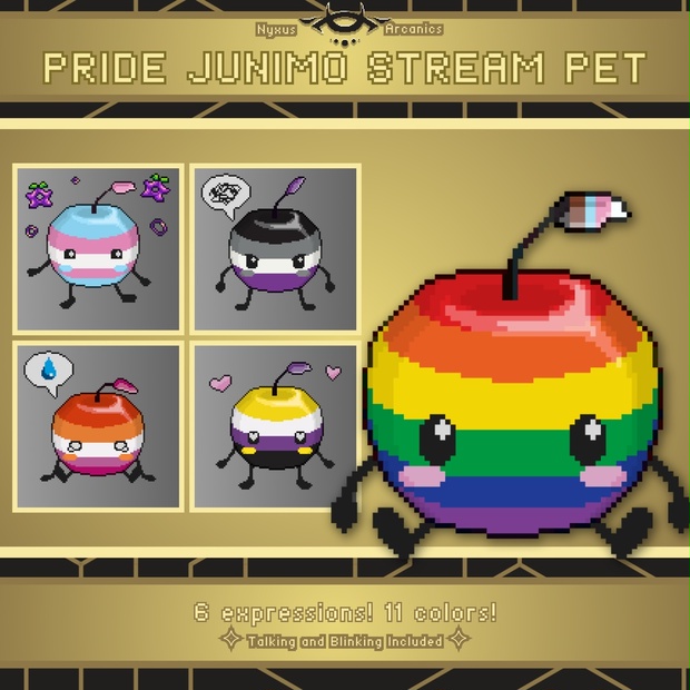 PRIDE Junimo Stream Pet | Pngtuber - NyxusArc - BOOTH