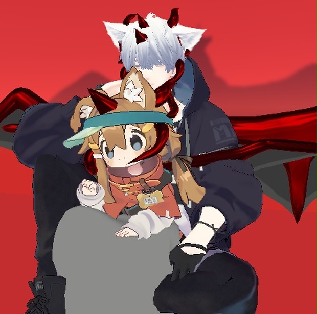 まめひなた & 水瀬 Dragon Set & AFK Animation - shibashuki - BOOTH