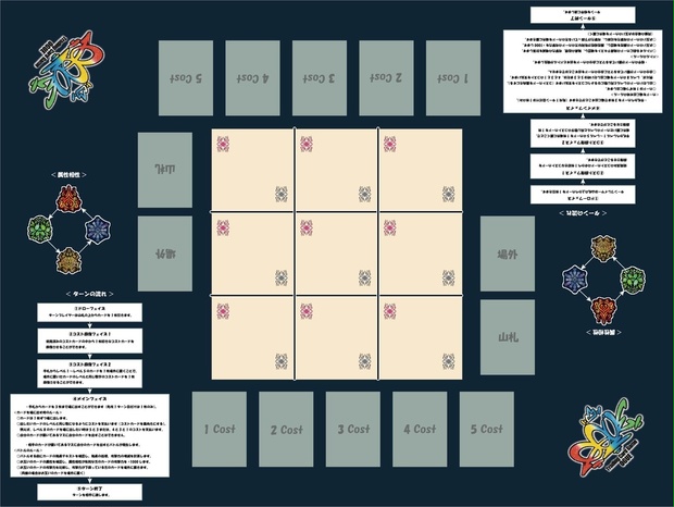オリジナルTCG「OGUE」プレイシート - OG_HOUSE SHOP - BOOTH