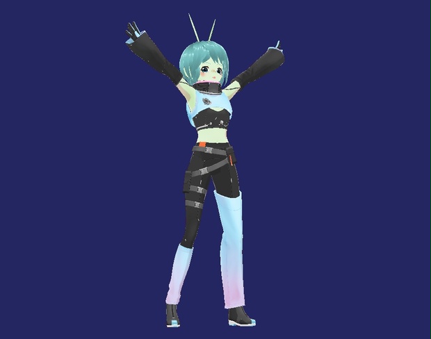 VRoid - Alien Model / Custom Hair & Skin Details - Turnip Town Friends ...