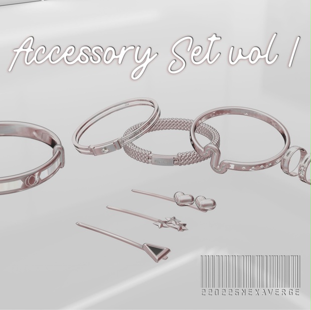 VRChat - NV Accessory Bracelet,Choker,Ring,Hairpin Vol 1 - nexaverge ...