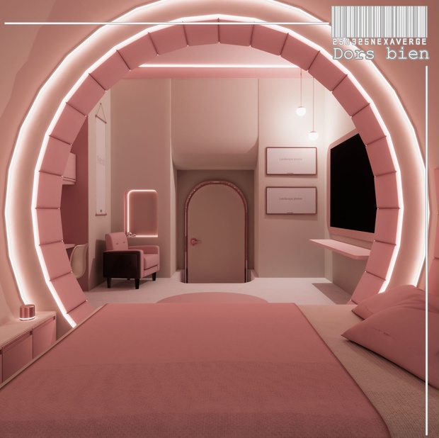 VRChat World - DORS BIEN PINK Ver - nexaverge - BOOTH