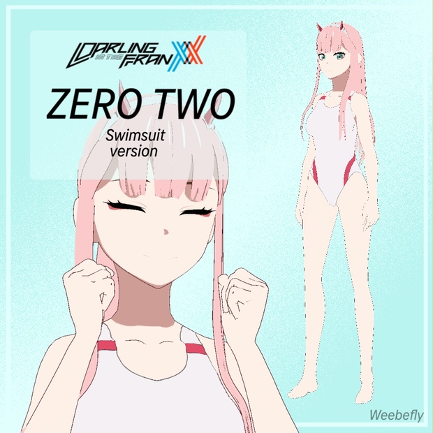 Zero Two swimsut - weebefly - BOOTH