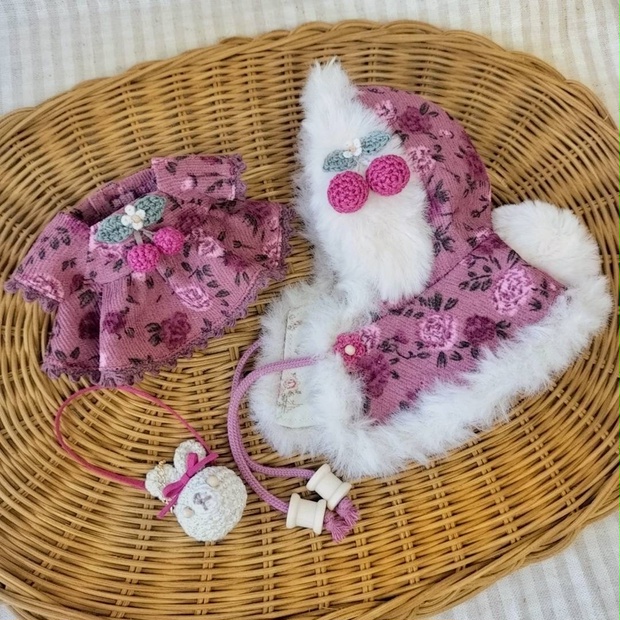 12cm໒꒱·̩͙冬のおでかけセット♡ローズ🌹ローズ♡ - Haru Laboratory♡ - BOOTH