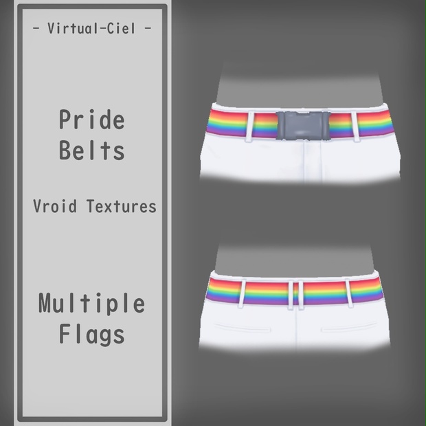 Pride Belts [Vroid] - virtual-ciel - BOOTH