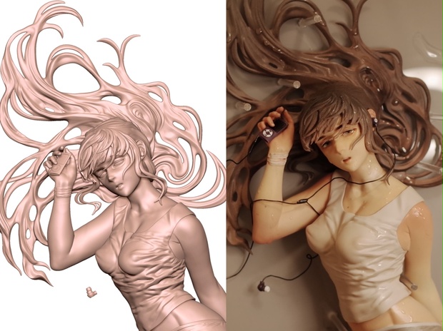 マリア(Oneday for Maria) 3Dプリント向けSTLモデルデータ - Wrong Floor - BOOTH