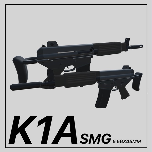 K1A submachinegun 기관단총 - Yaksa's Crazy Things - BOOTH