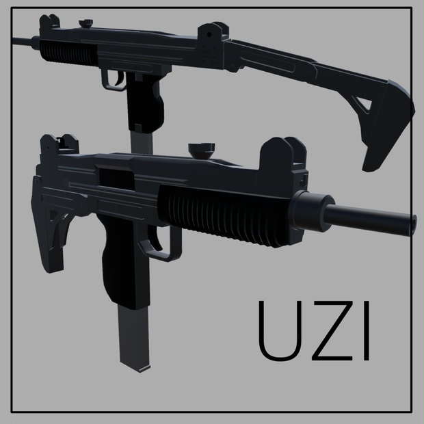 UZI submachine gun - RamToRi 's Crazy Things - BOOTH