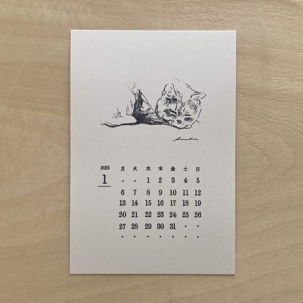 Viola sketch calendar 2025卓上サイズ - o-ura-tete - BOOTH
