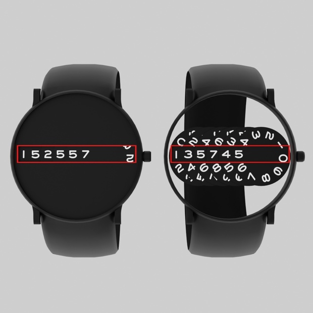 腕時計 The Digital OSC Watch for VRChat 3.0 Avatars - fuuujin - BOOTH