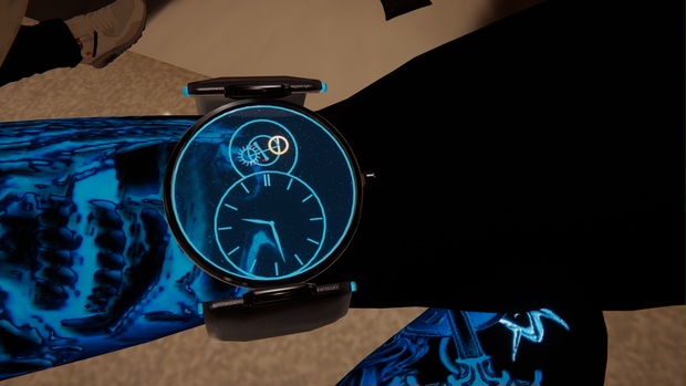 腕時計 The Aurora Chronos Real Watch v4 system for VRChat 3.0. avatars ...