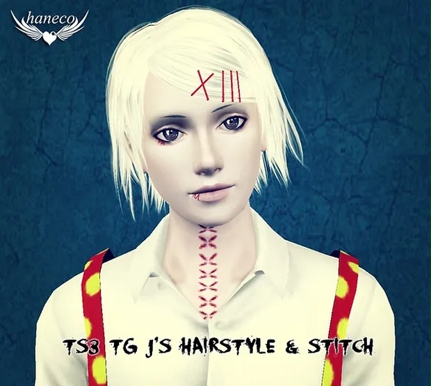 TS3 TG J's Hairstyle & stitch - HANECO's BOX - BOOTH