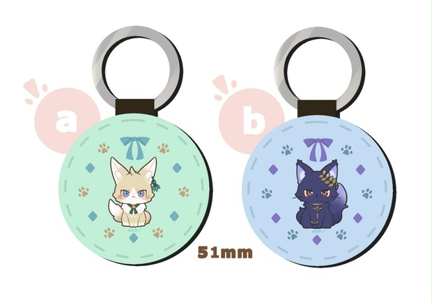 🐱ちゃん合皮キーリング - nk9🐾shop - BOOTH