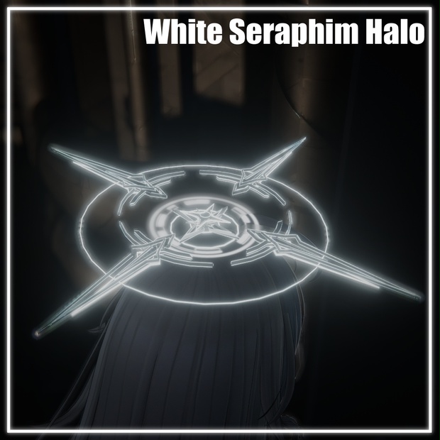 【VRChat】White Seraphim Halo【MA対応】 - Black Polygone - BOOTH