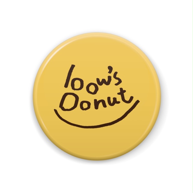 bow's Donutsロゴ缶バッジ（44×44mm） - bows Internet Shopping Street - BOOTH