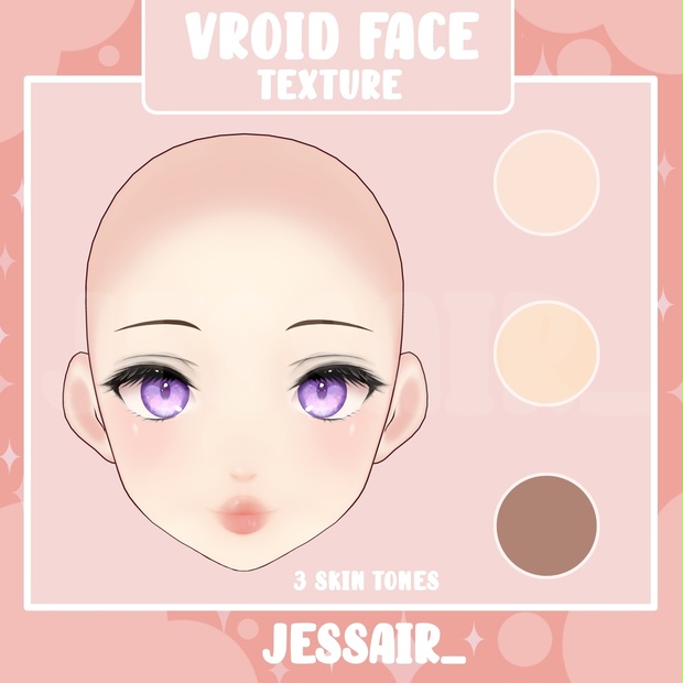 【VRoid Face Texture】 - JessairArtShop - BOOTH