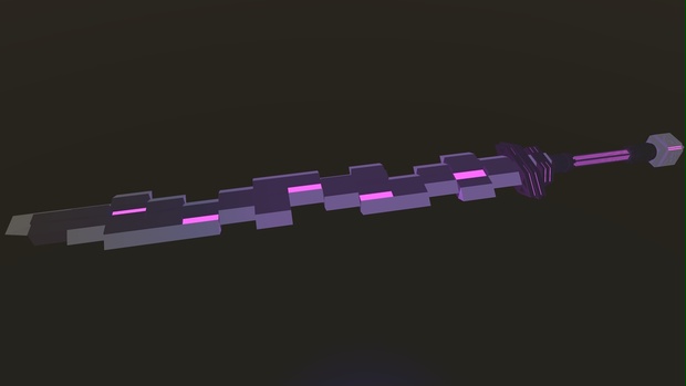 Cyberpunk Glitch Sword - casualassets - BOOTH