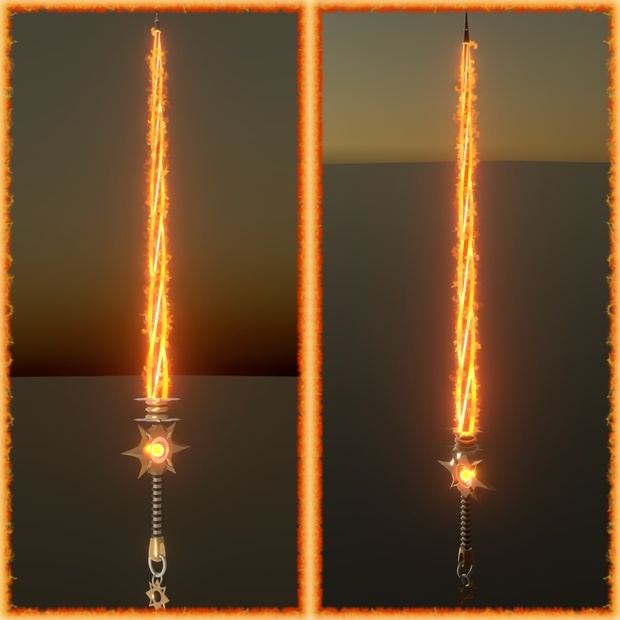 Holy Fire Sword - casualassets - BOOTH