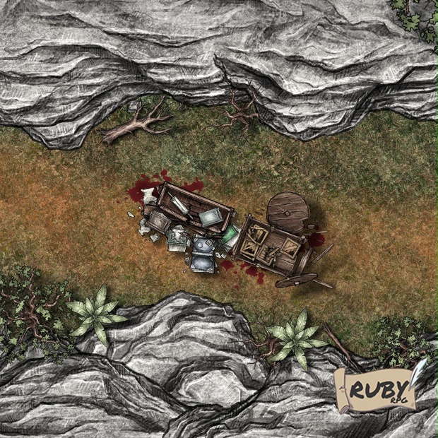 【素材】マップセット 【TRPG用】待ち伏せ山 - Rubyrpg - BOOTH