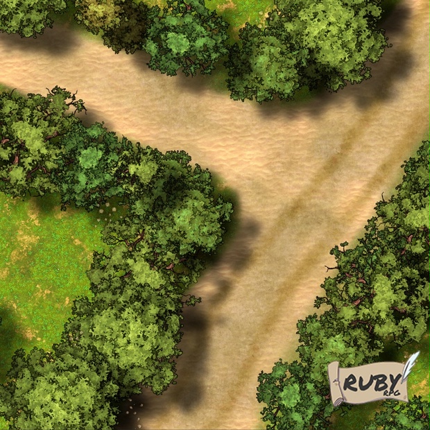 【素材】マップセットCoC 【TRPG用】古い林道 - Rubyrpg - BOOTH