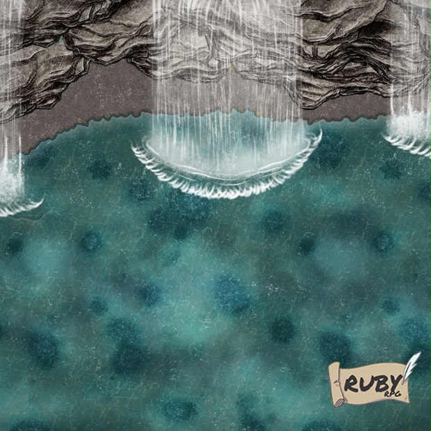 【素材】マップセット 【TRPG用】滝冒険 山 - Rubyrpg - BOOTH