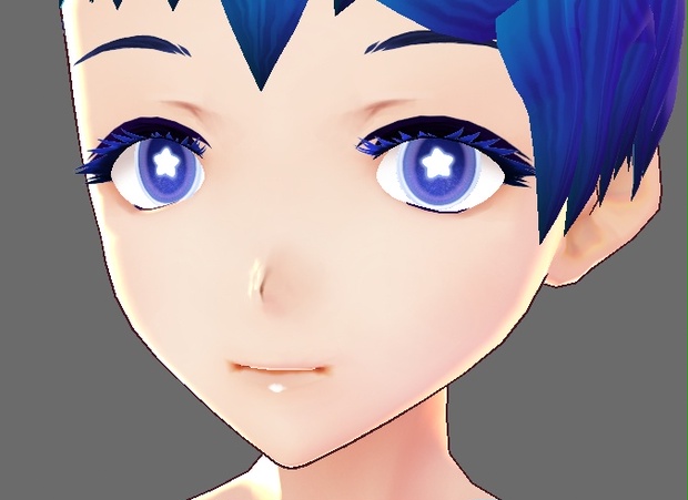 3D Vroid Studio Beta Eyes / Blue Galaxy With Stars + Highlights ...