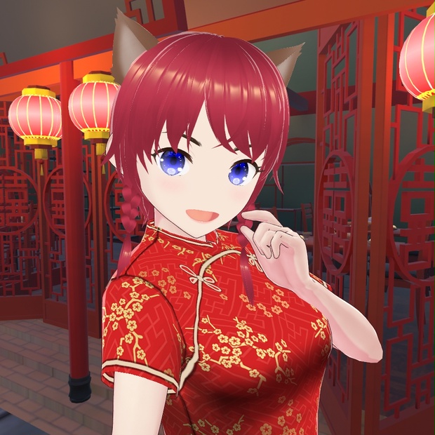 【無料配布あり！】プリティーなチャイナドレス・中華娘【VRoid×テクスチャー】- [Free Distribution] Pretty ...