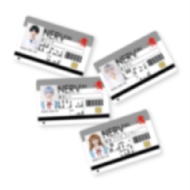 NERV IDカード風・コスプレトレカ・チルドレン組 - IceCreamShop - BOOTH