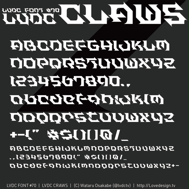 LVDC CLAWS - LVDC FONT - BOOTH