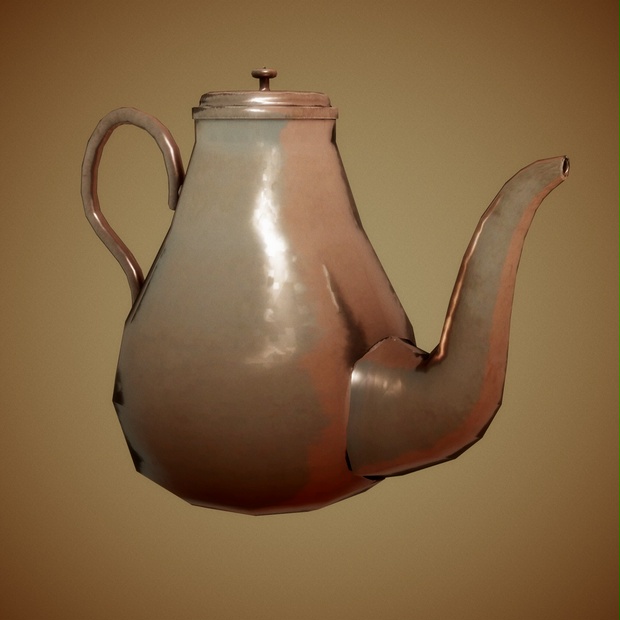 Teapot Low Poly - Millith's Corner - BOOTH