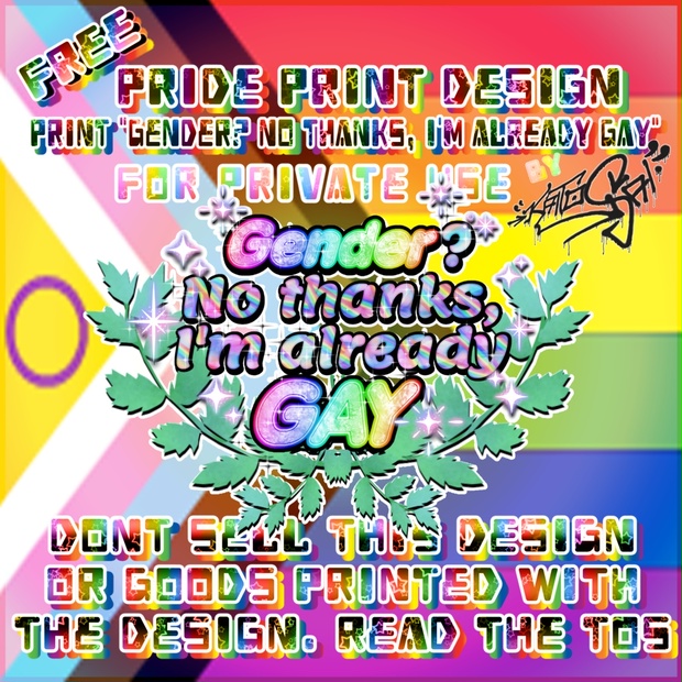 ๐ Pride Shirt Print ๐ณ๏ธโ๐ Free Gender No Thanks Im Already Gay