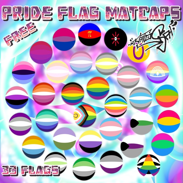 Free Pride Matcaps - kaitosai - BOOTH