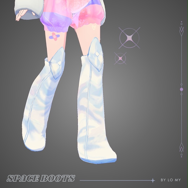【VRoid】Space Boots - lomy - BOOTH