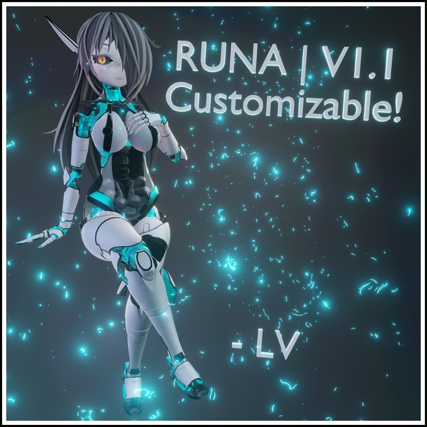 ルナ【LUNA】| Runa Body Material | Runa R0-YA7 Class - Lunar | Void's Abyss - BOOTH
