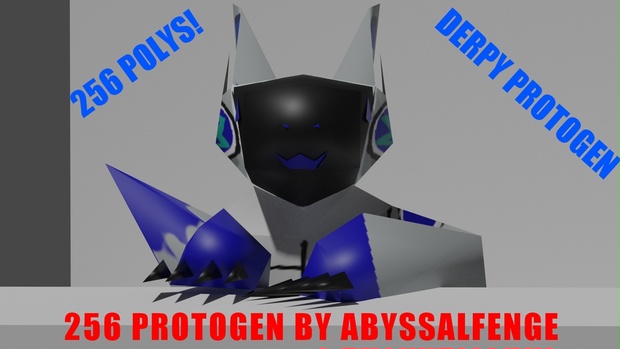 Low Poly Protogen (256 Protogen) - abyssalfenge - BOOTH