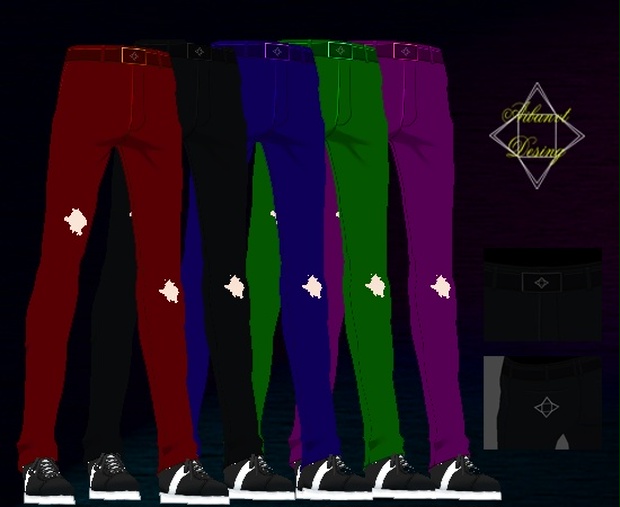 《VRoid》 Pants Multicolors - AibanVT Desing - BOOTH