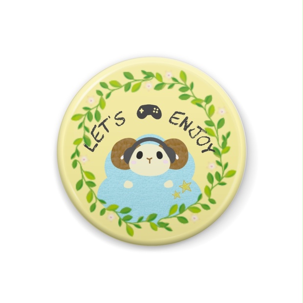 Sheepちゃん缶バッジ(イエロー) - Sheta!! - BOOTH