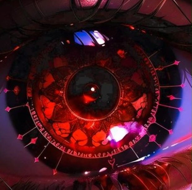 Vroid red fancy eyes - tiink - BOOTH