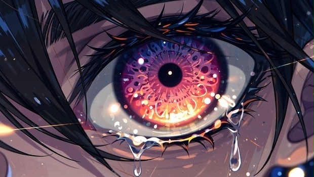 vroid RED Shiny eyes - tiink - BOOTH