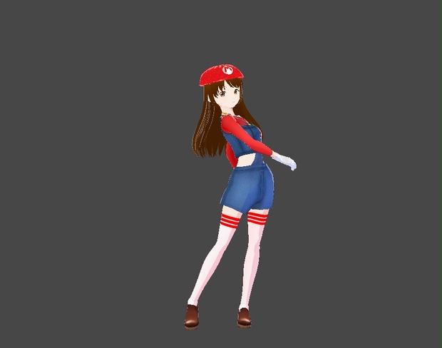 Vroid Mario cosplay - lichiShop - BOOTH