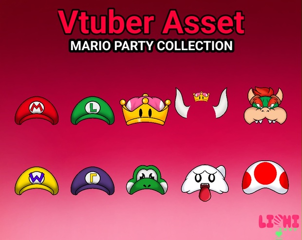 Vtube PNG asset party collection - lichiShop - BOOTH