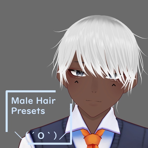 [Vroid] Masc. Hair Pack (Free) - VThreads - BOOTH
