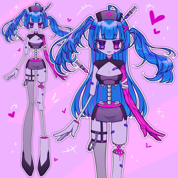 2 Live2D Rigged Models + Bonus - nimeria - BOOTH