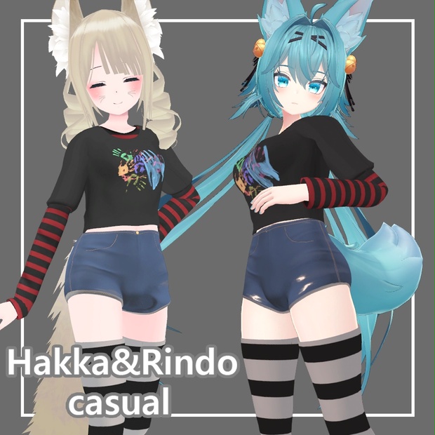 [3dモデル]Rindo & Hakka casual - CatsWorkshop - BOOTH