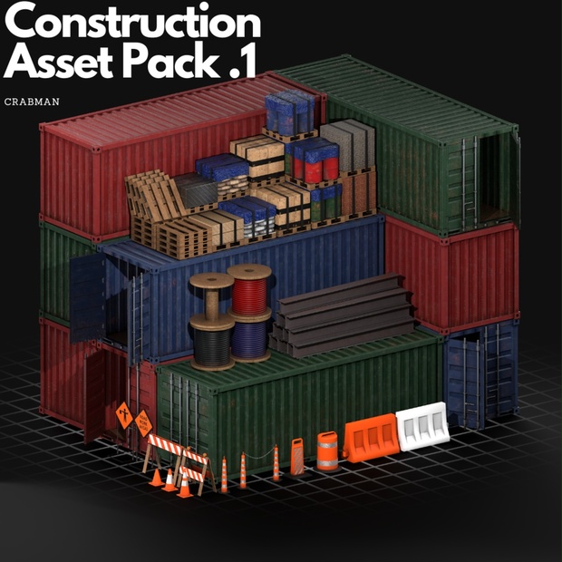 construction asset pack - crabman - BOOTH
