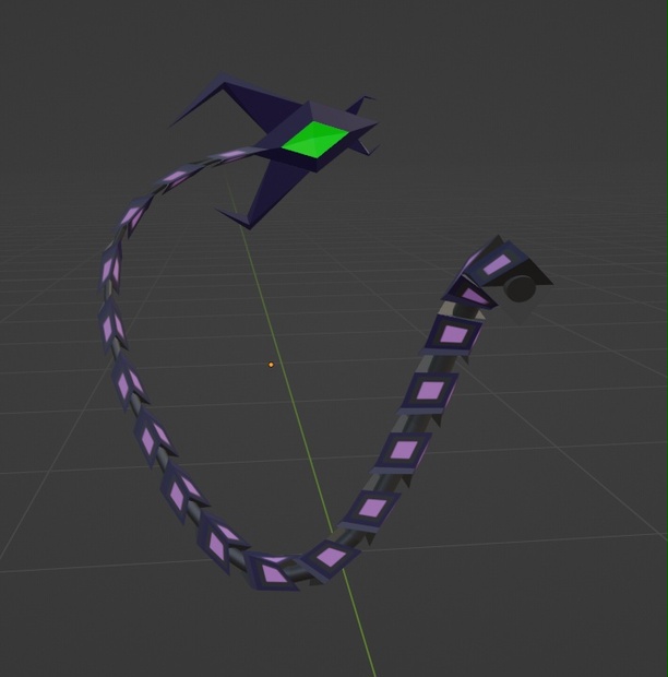 Cybernetic / Mechanical / Robot / Demon Tail 3D Model - Crimson Queen's ...