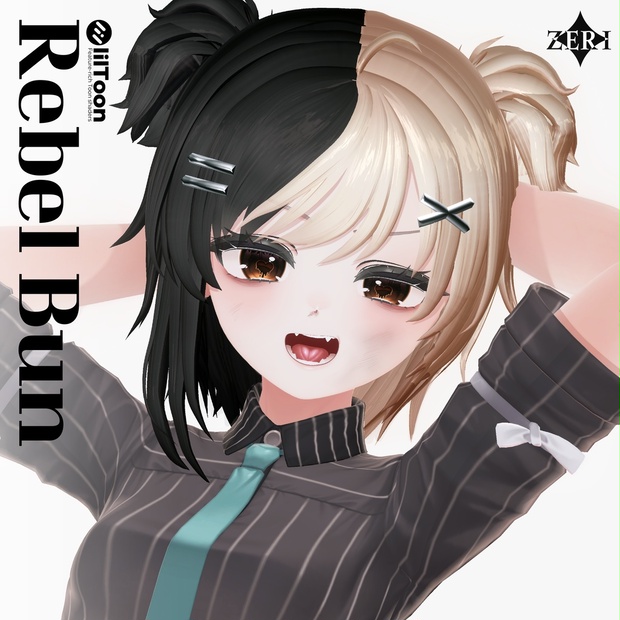 𝐍𝐨.𝟒 𝐑𝐞𝐛𝐞𝐥 𝐁𝐮𝐧【VRC Hair】#ZERI_booth - 𝐙𝐄𝐑𝐈 𝐀𝐭𝐞𝐥𝐢𝐞𝐫 - BOOTH