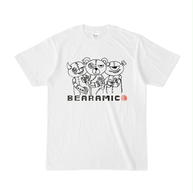 BEARAMIC Tシャツ Type C 白 - Kcraft AIart Store - BOOTH